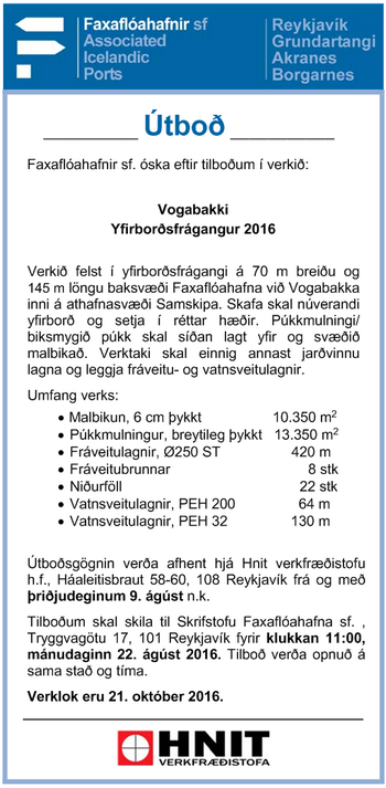 22.08.2016 Vogabakki Yfirborðsfrágangur 2016 | BYGGINGAR.IS